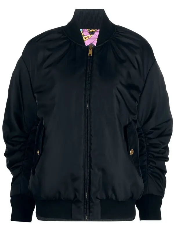 Versace I Ventagli-print Reversible Puffer Jacket