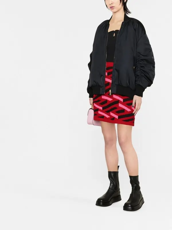 Versace I Ventagli-print Reversible Puffer Jacket