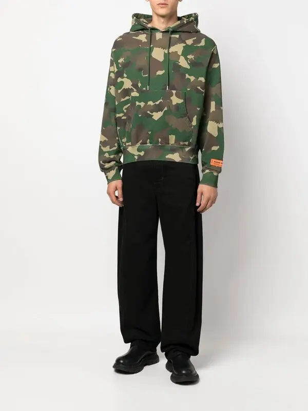 Heron Preston Camouflage Cotton Hoodie
