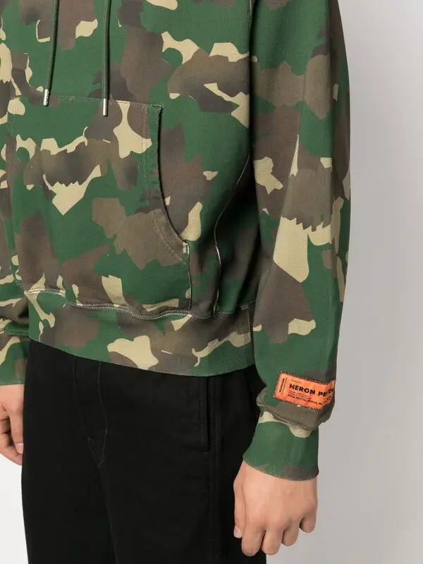 Heron Preston Camouflage Cotton Hoodie