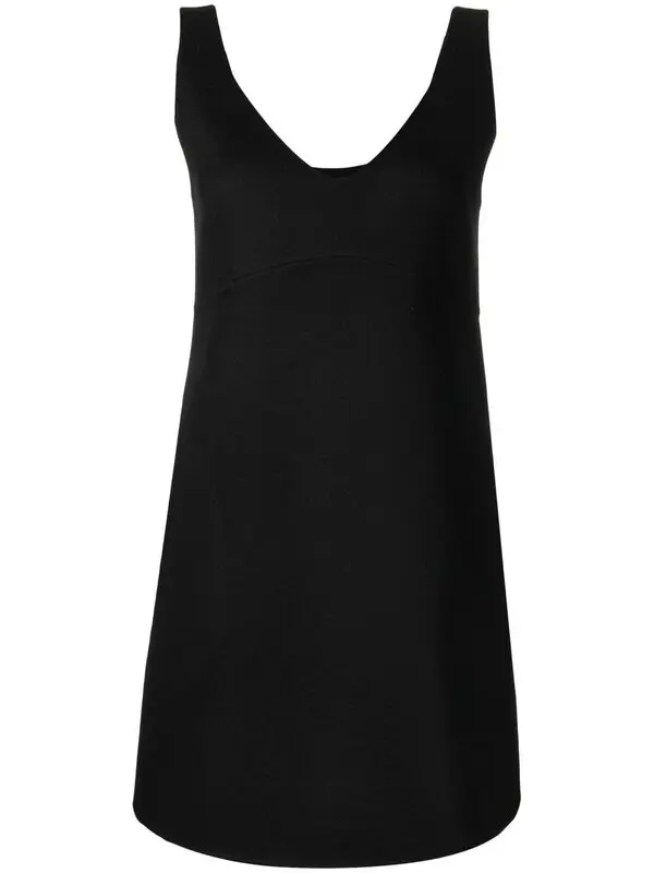 P.a.r.o.s.h V-neck Mini Dress - Black
