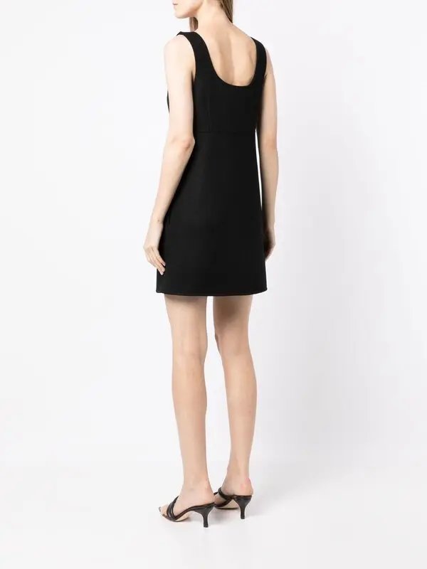 P.a.r.o.s.h V-neck Mini Dress - Black