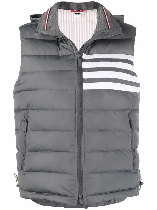 Thom Browne 4-bar Stripe Down-filled Padded Vest