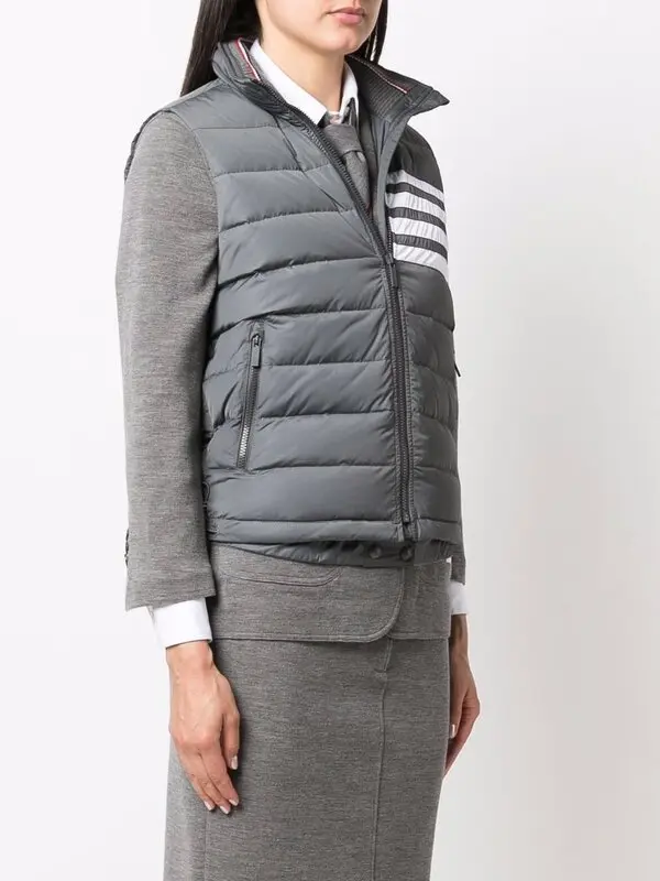 Thom Browne 4-bar Stripe Down-filled Padded Vest