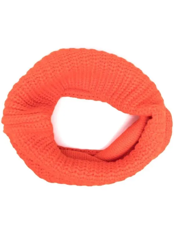 Dsquared2 Logo-patch Detail Collar Scarf - Orange