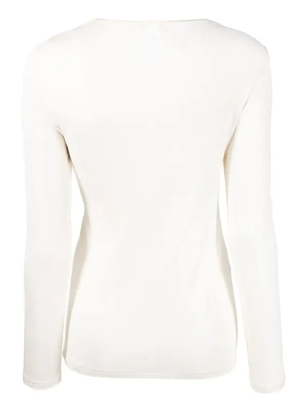 Hanro Long-sleeve Silk Top