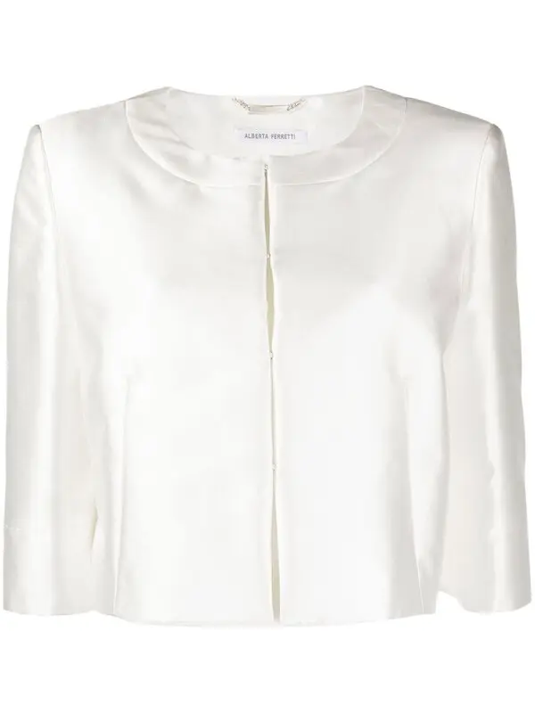 Alberta Ferretti Dart-detail Cropped Jacket