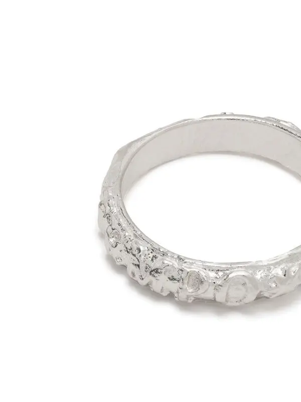 ALIGHIERI Amore Embossed Ring - Silver