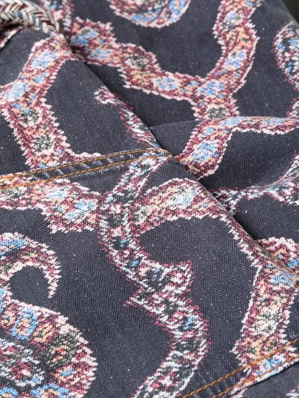 Etro Abstract-pattern Trousers - Blue