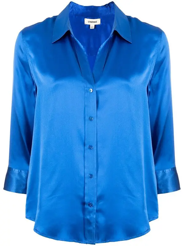 L'Agence Dani Three-quarter Sleeve Blouse
