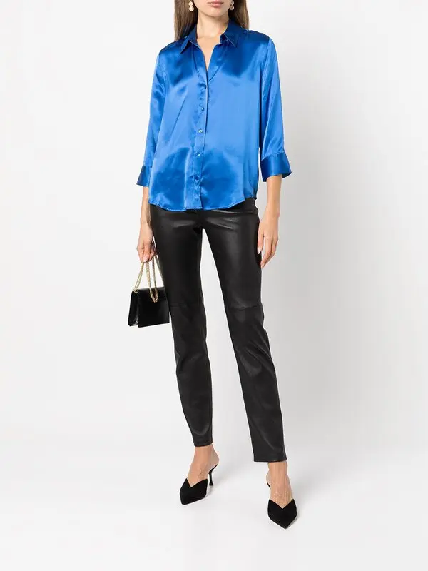 L'Agence Dani Three-quarter Sleeve Blouse