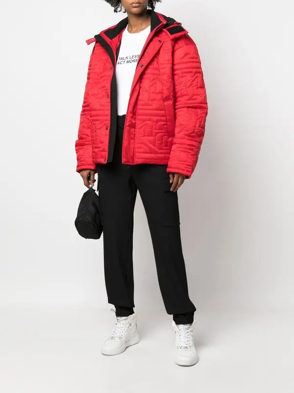 FERRARI Quilted-logo Puffer Jacket