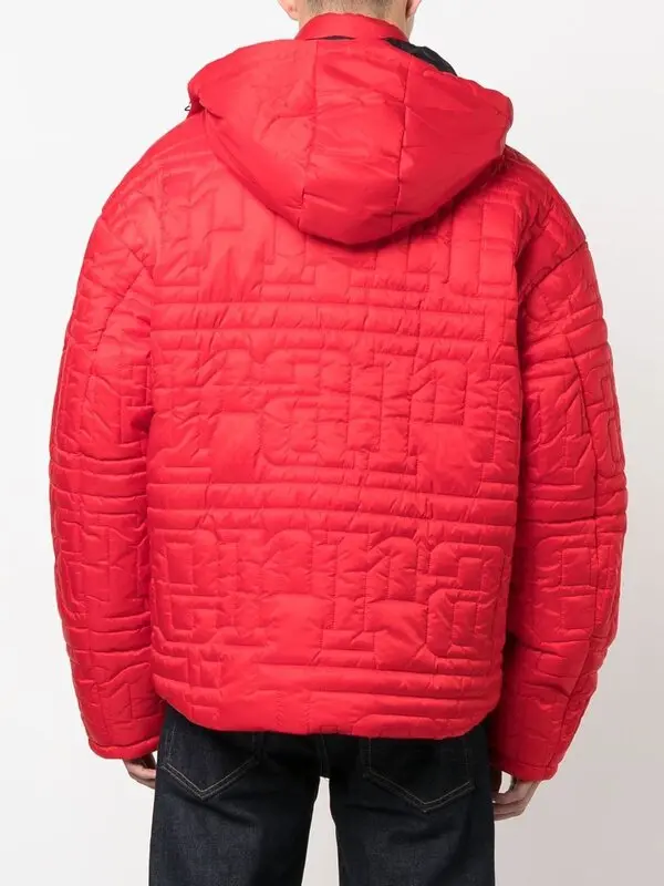 FERRARI Quilted-logo Puffer Jacket