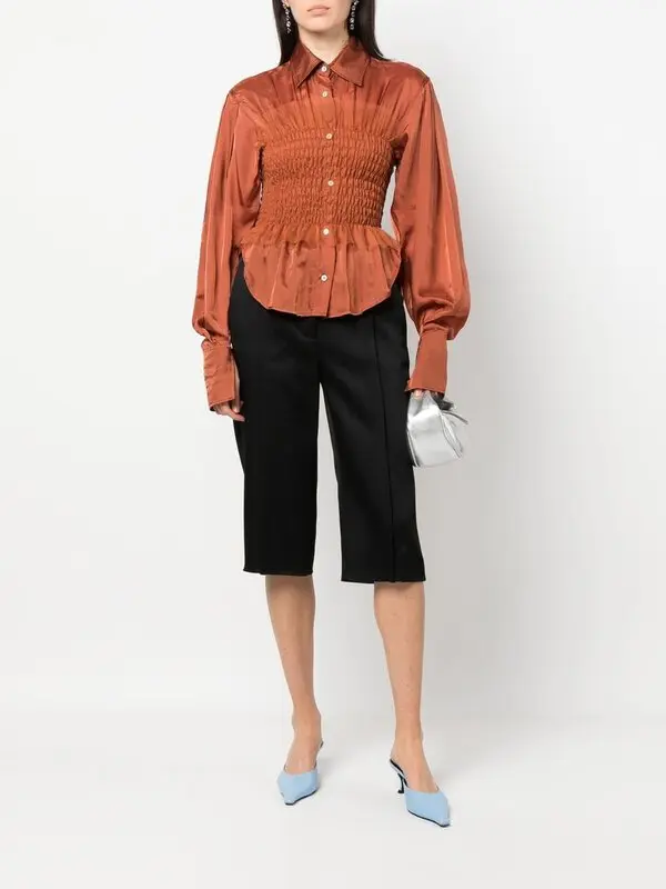 Viktor & Rolf Long-sleeve Smocked Shirt