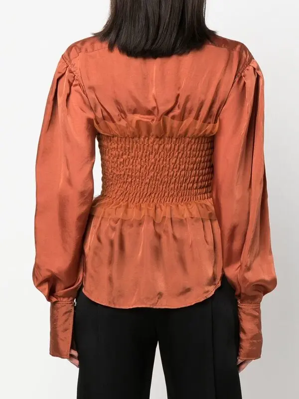 Viktor & Rolf Long-sleeve Smocked Shirt