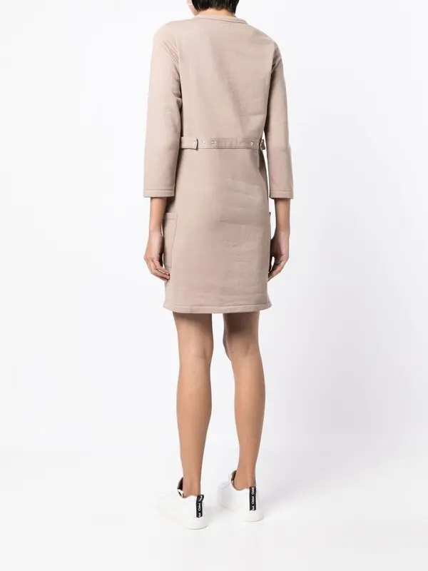 AGNES B. Three-quarter Sleeve Shirt Dress