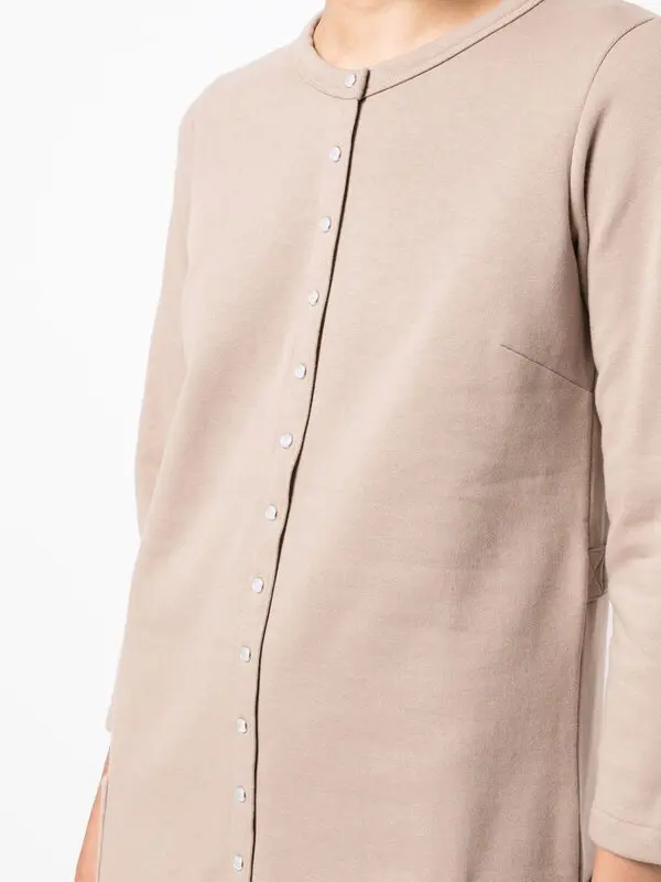 AGNES B. Three-quarter Sleeve Shirt Dress