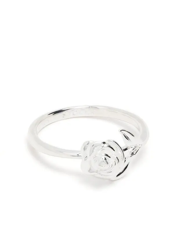 STOLEN GIRLFRIENDS CLUB Stem Rose Ring - Silver