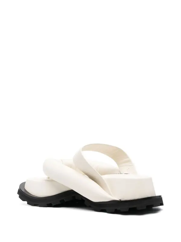 JIL SANDER Platform Padded Flip-flops