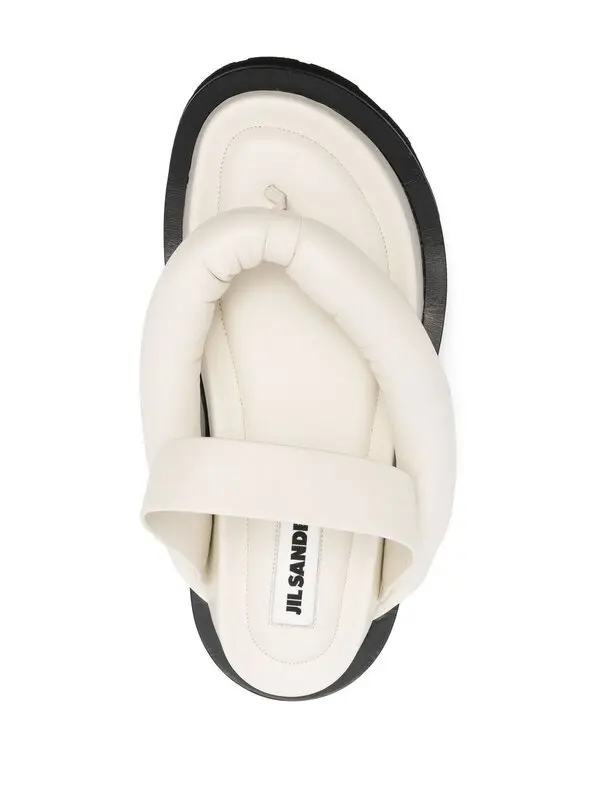 JIL SANDER Platform Padded Flip-flops