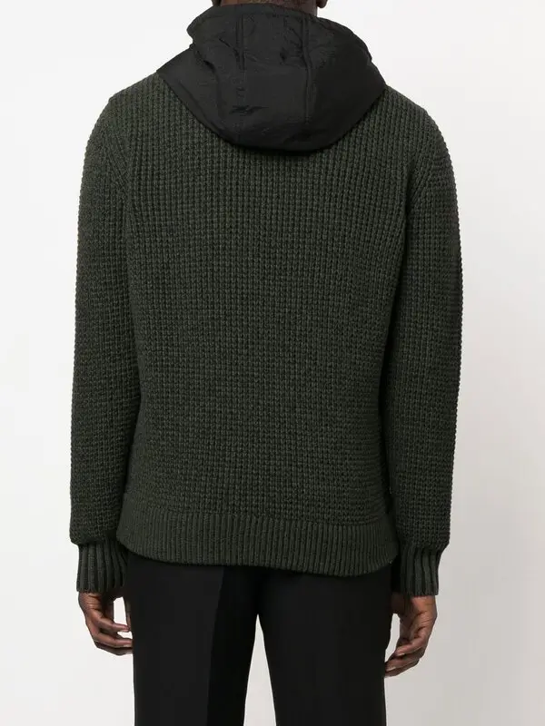 BOSS Hooded Contrast-panel Jacket
