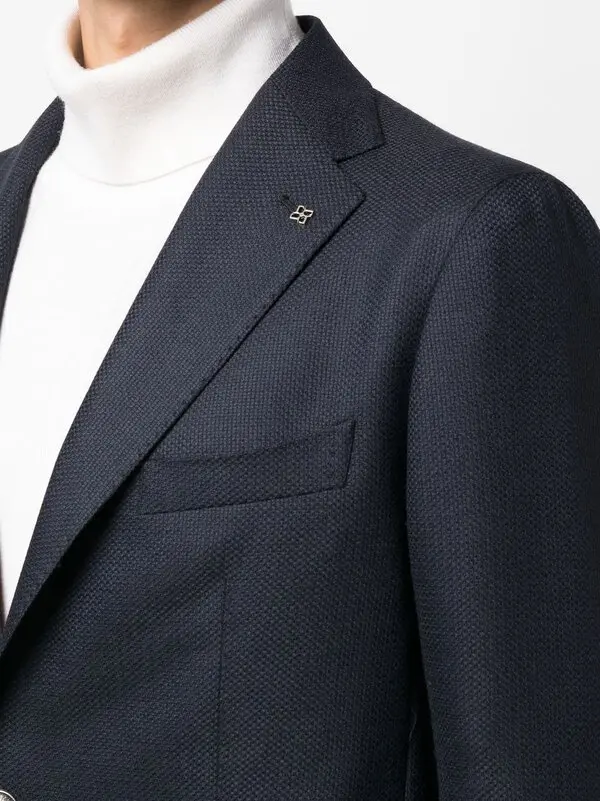 Tagliatore Virgin Wool Single-breasted Blazer