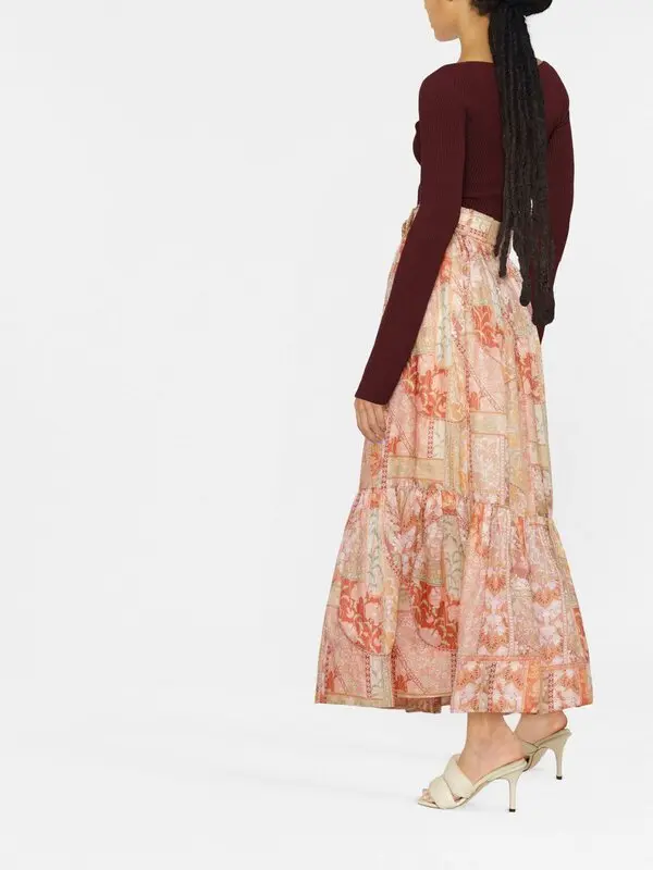 Zimmermann Kaleidoscope Midi Skirt