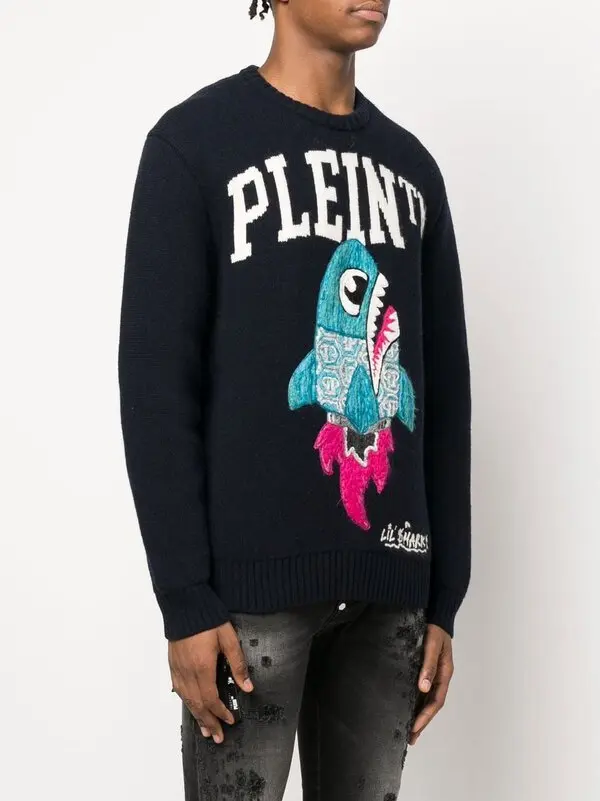 Philipp Plein Logo-print Crew Neck Jumper