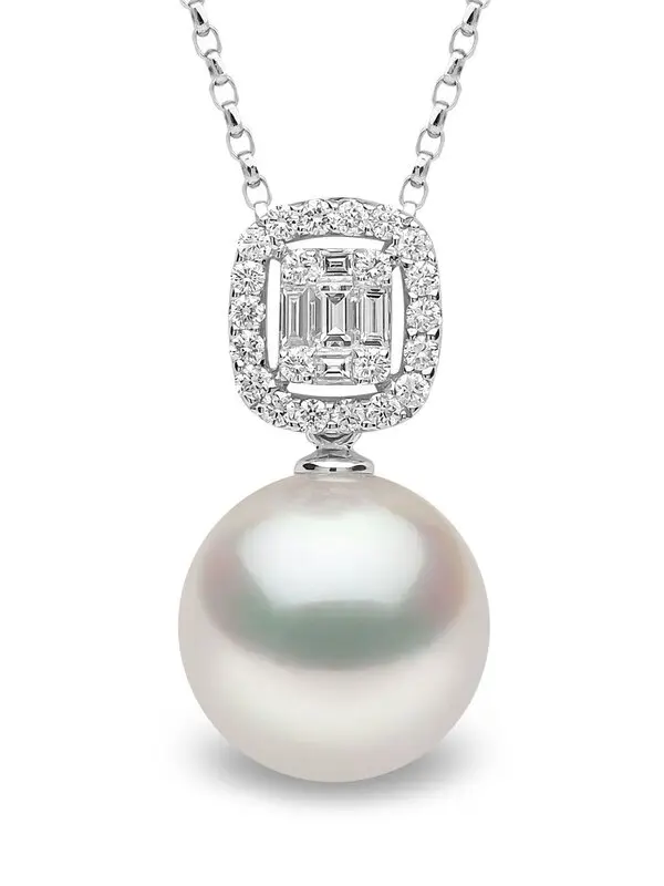 Yoko London 18kt White Gold Starlight Pearl And Diamond Necklace - Silver