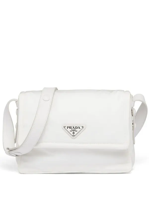 Prada Small Traveller Shoulder Bag - White