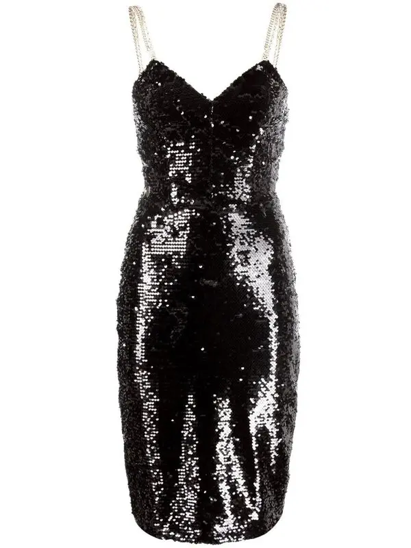 Philipp Plein Sequin-embellished Midi Dress