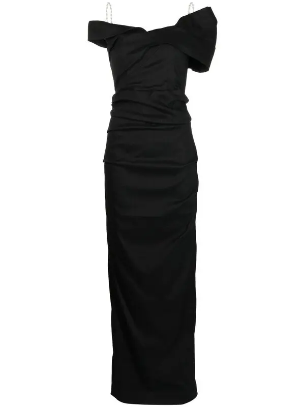 Rachel Gilbert Dahli Embellished Gown - Black