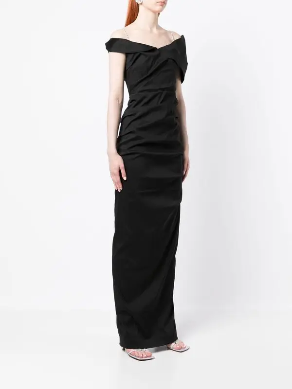 Rachel Gilbert Dahli Embellished Gown - Black