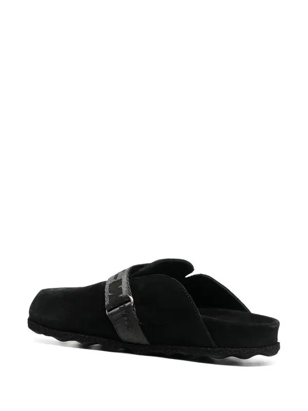 Off-White Debossed-logo Buckled Mules