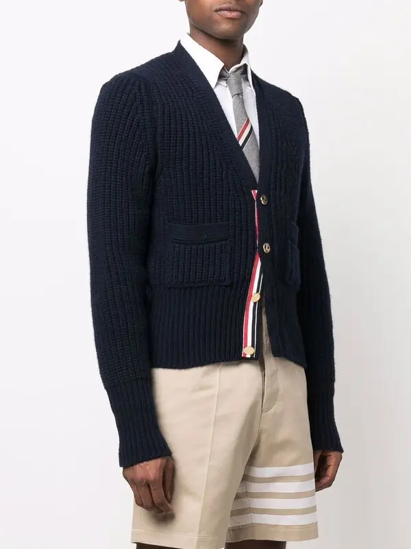 Thom Browne Patch-pocket Cashmere Cardigan