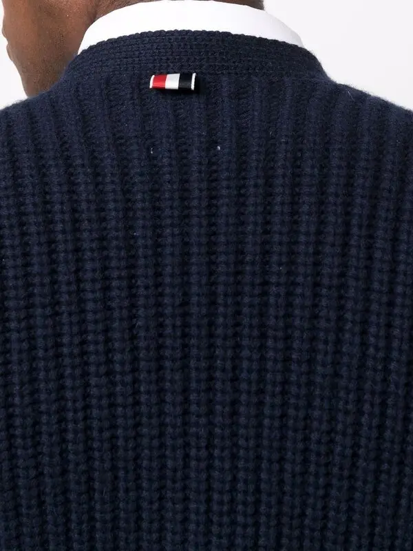Thom Browne Patch-pocket Cashmere Cardigan