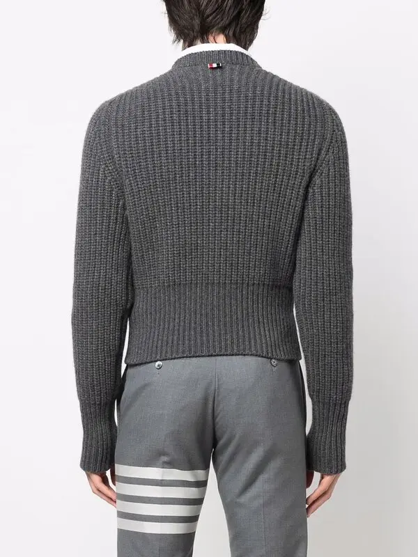Thom Browne Waffle-knit Cashmere Sweater