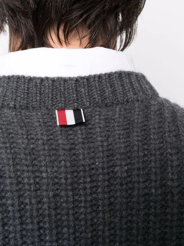 Thom Browne Waffle-knit Cashmere Sweater