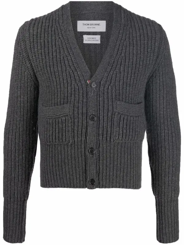 Thom Browne Patch-pocket Cashmere Cardigan
