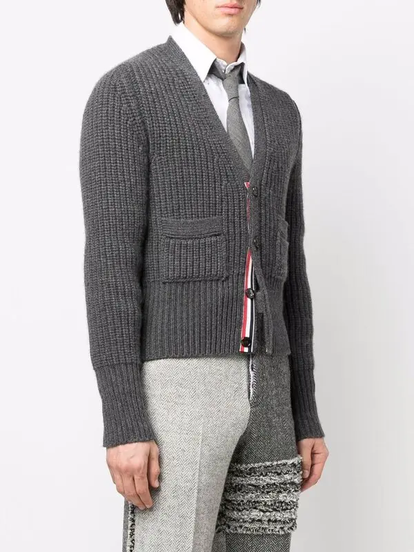 Thom Browne Patch-pocket Cashmere Cardigan