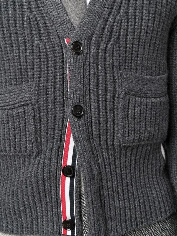 Thom Browne Patch-pocket Cashmere Cardigan