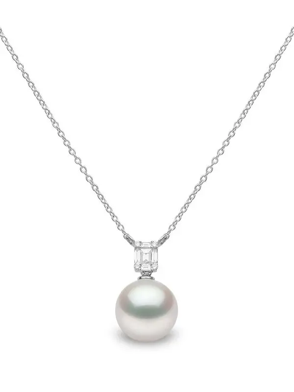 Yoko London 18kt White Gold Starlight Pearl And Diamond Necklace - Silver