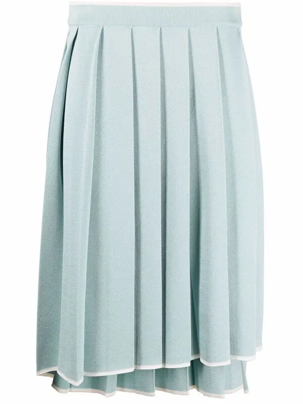 Thom Browne High-low Pleated Skirt