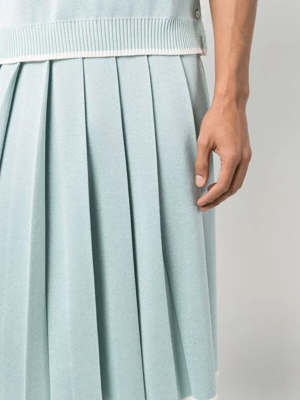 Thom Browne High-low Pleated Skirt