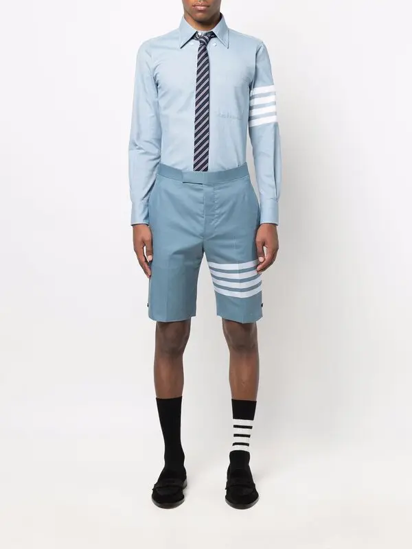 Thom Browne 4-bar Long-sleeve Shirt