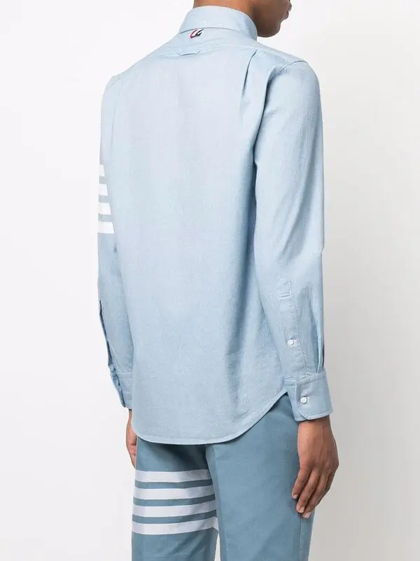 Thom Browne 4-bar Long-sleeve Shirt