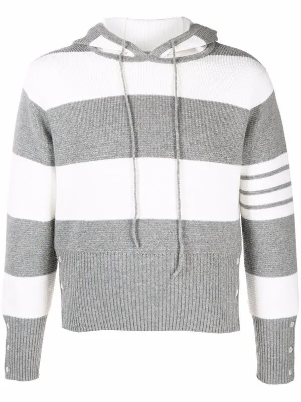 Thom Browne 4-bar Striped Hoodie