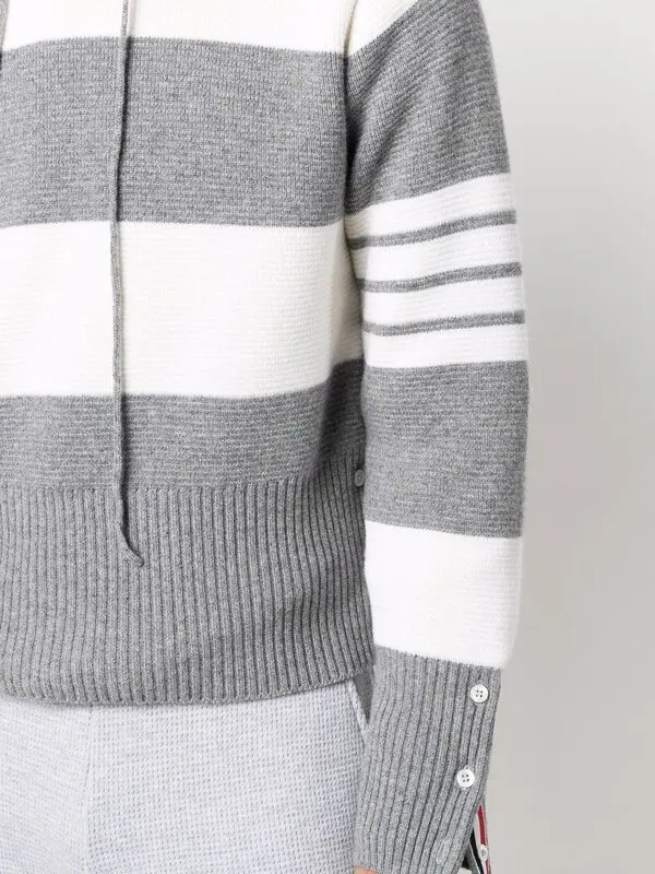 Thom Browne 4-bar Striped Hoodie
