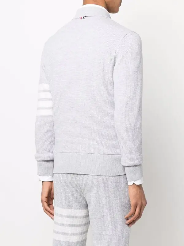 Thom Browne Waffle-knit 4-bar Cardigan