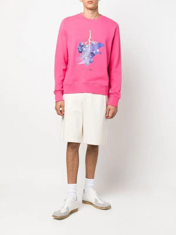 Viktor & Rolf Grape-print Cotton Sweatshirt